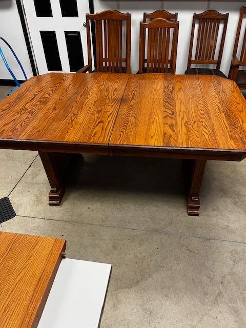 Vintage Richardson Brothers Dining Room Set: Solid Oak | eBay