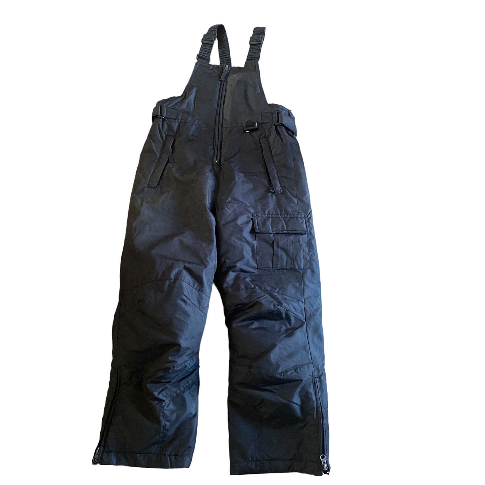 Arctic Quest Snow Bibs Youth Kids Size Large 7 Black Ski Insulated | eBay