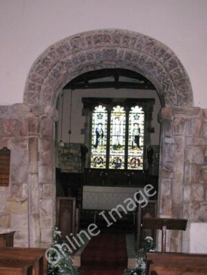 Photo 6x4 Chancel arch, All Saints church Goodmanham Norman chancel ...