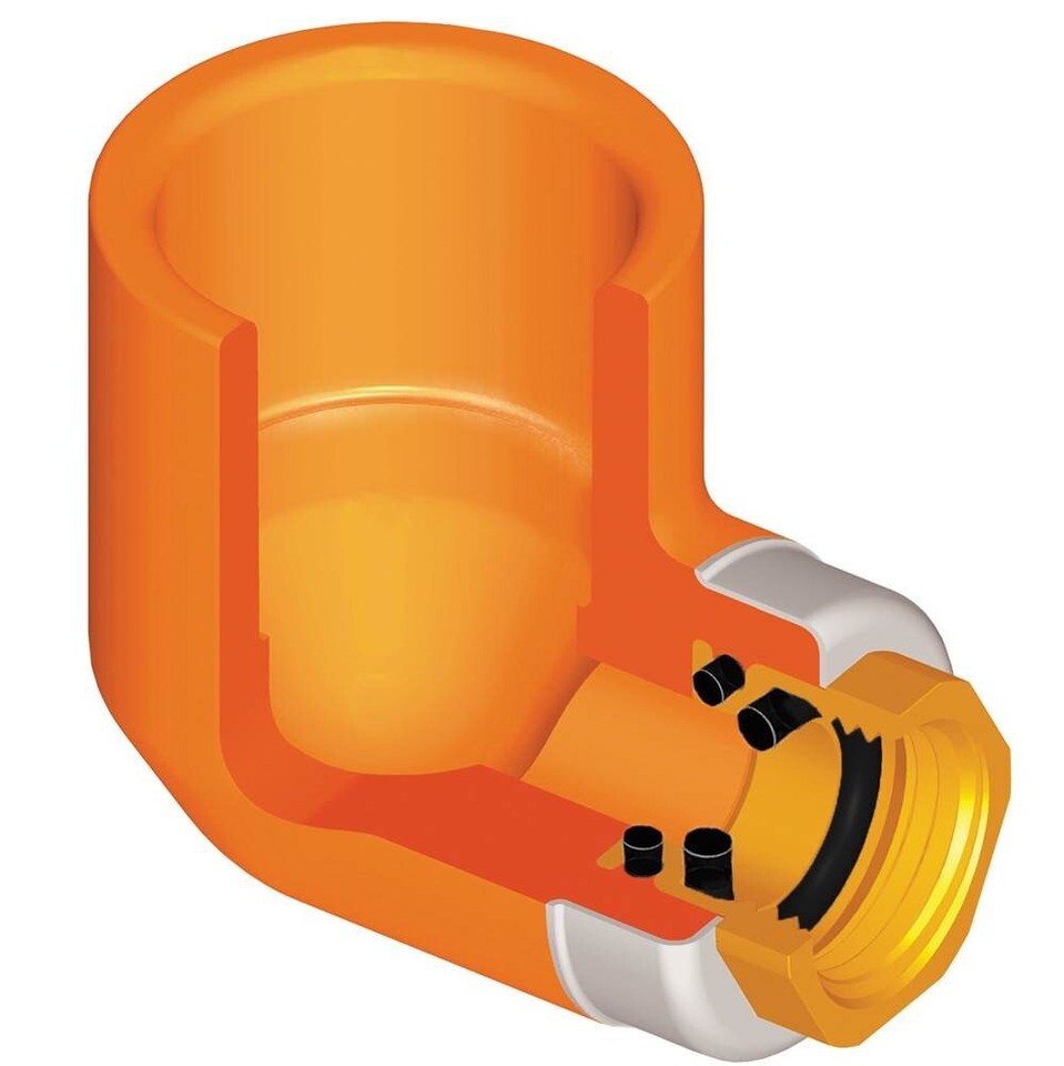 (15-Pk) Spears Sprinkler Head 90 Elbow Sockets 1-In x 1/2-In 4207-130 G ...