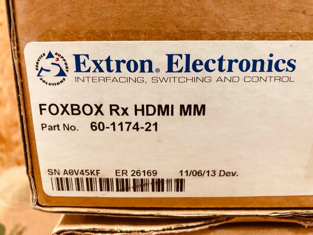 Extron 60-1174-21 FOXBOX RX HDMI Mm Fiber Receiver for sale online | eBay