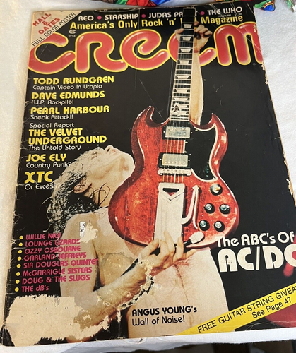 CREEM Magazine July 1981 Squier Rundgren ACDC Hall & Oats REO | eBay
