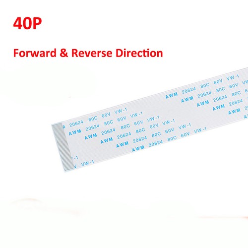 0.5mm 1mm FFC/FPC Flexible Flat Ribbon Cable 40P Forward & Reverse ...