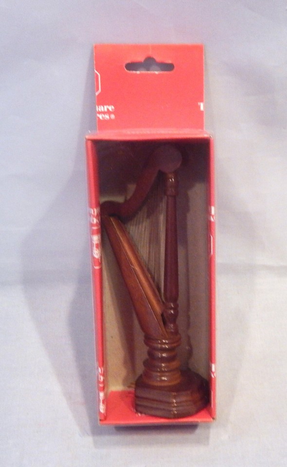 Town Square Miniatures Wooden Harp | eBay
