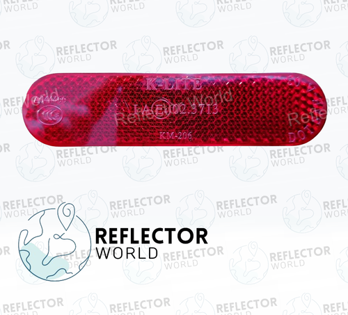 Red Number Plate Rear Reflector Self Adhesive Stick On Motorcycle Bike ...