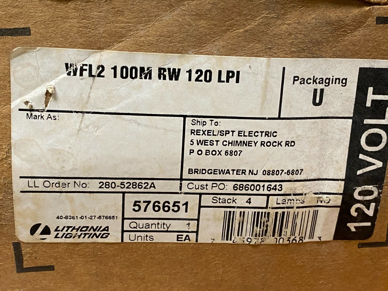 NEW LITHONIA WFL SERIES ARCHITECTURAL FLOODLIGHTING WFL2 100M RW 120 ...