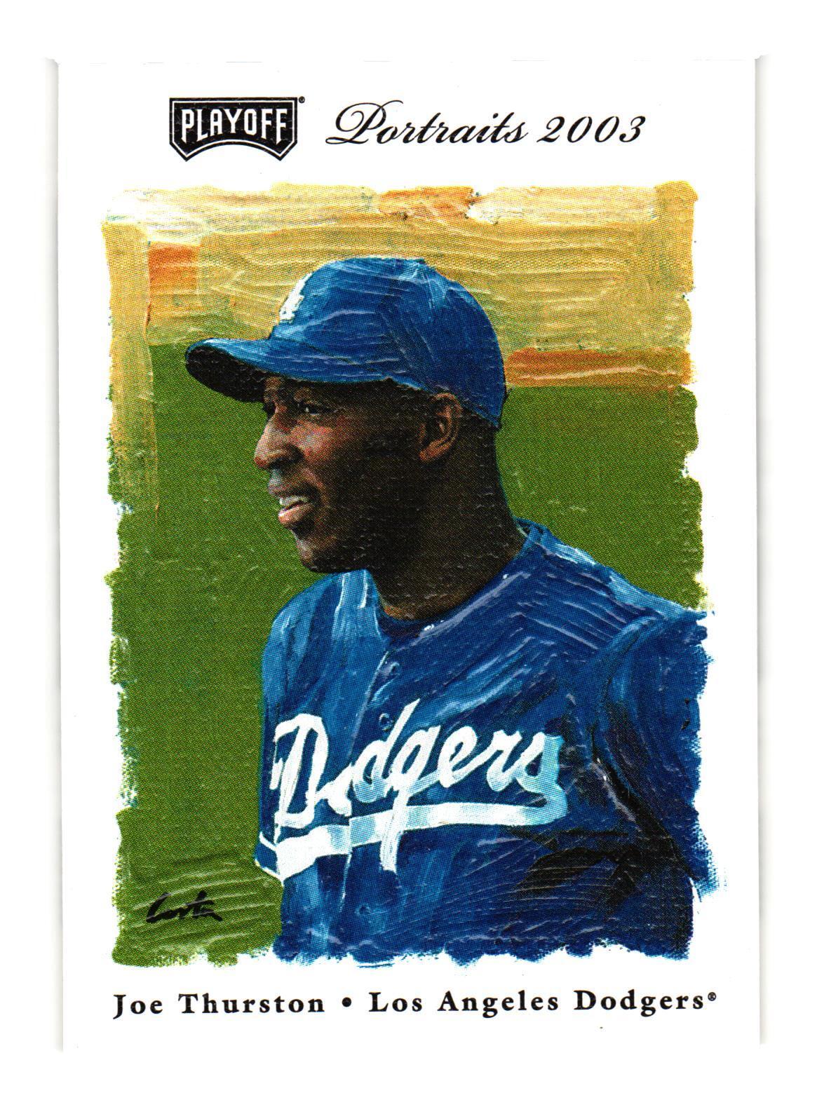 2003 Playoff Portraits #102 Joe Thurston Los Angeles Dodgers | eBay