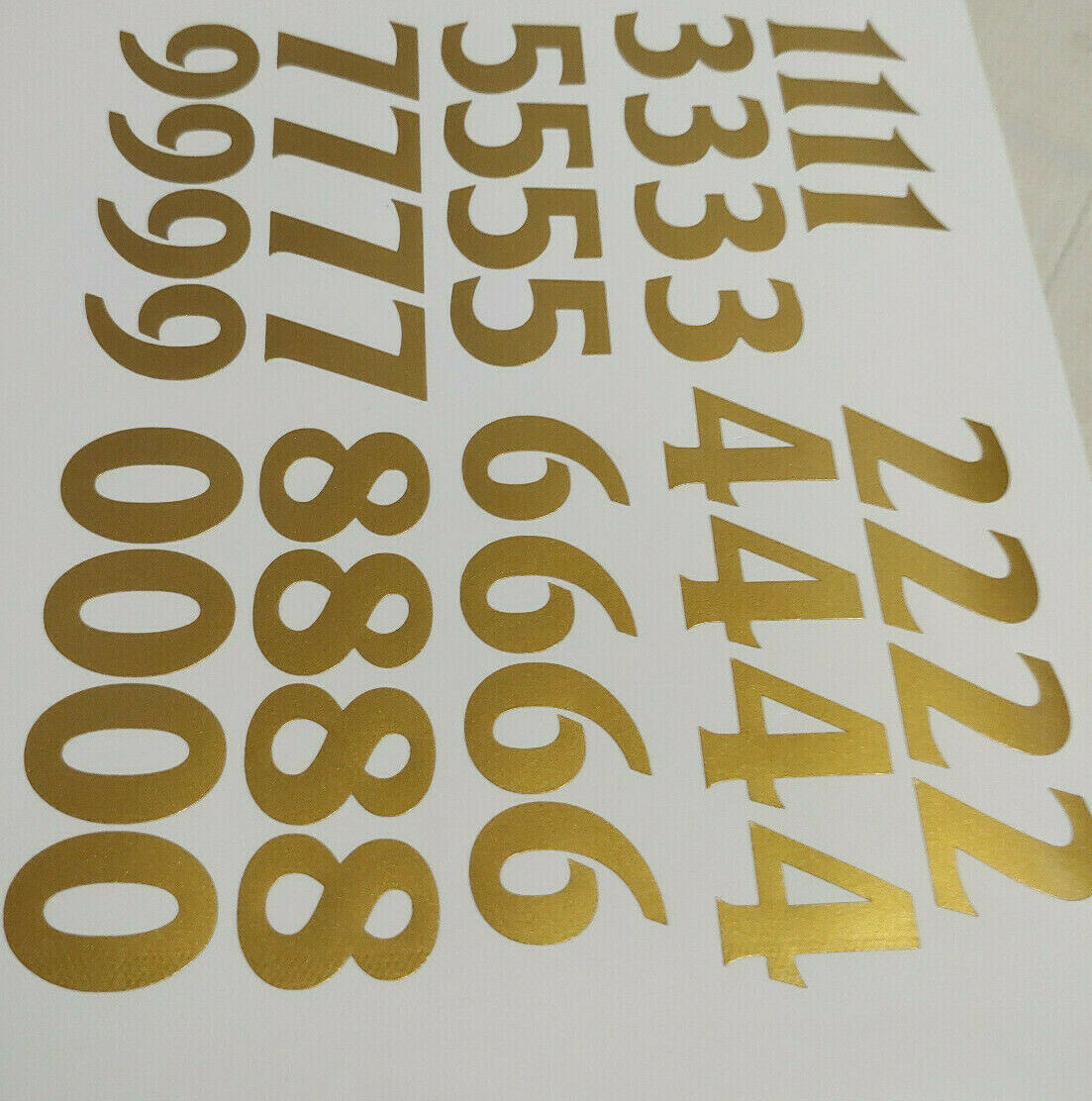 Lot of 40 White or Black Vinyl Mailbox, Tool Box,Locker Numbers Decal ...