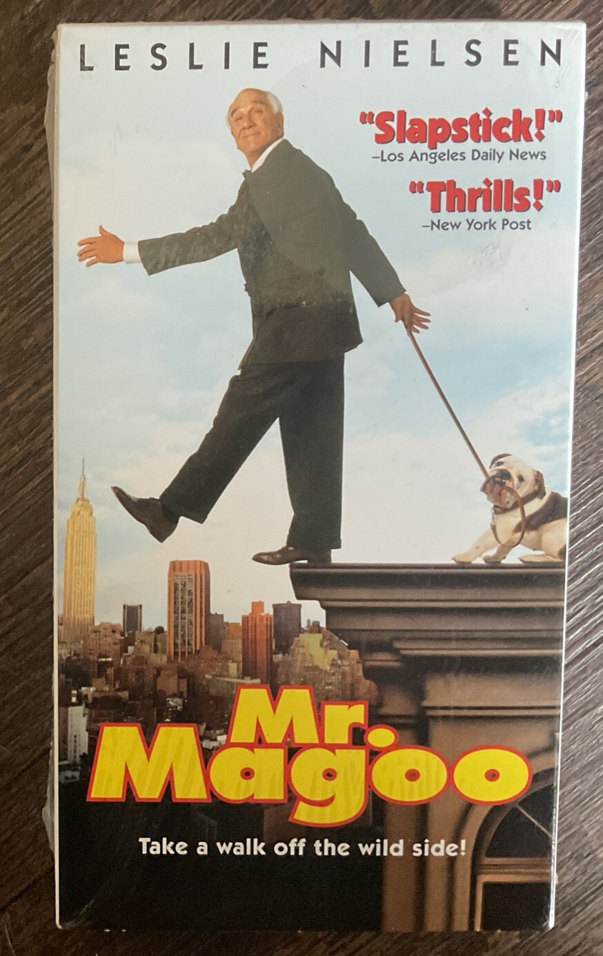 Mr. Magoo Movie VHS Factory Sealed Comedy Leslie Nielsen Walt Disney ...