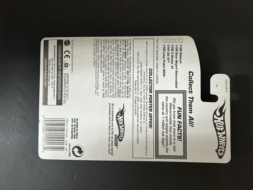 Hot Wheels 2006 Oscar Mayer Wienermobile G5spk | eBay