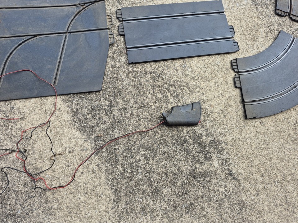 Vintage Strombecker Slot Car Track (21 Pieces) Transformer, 2 ...