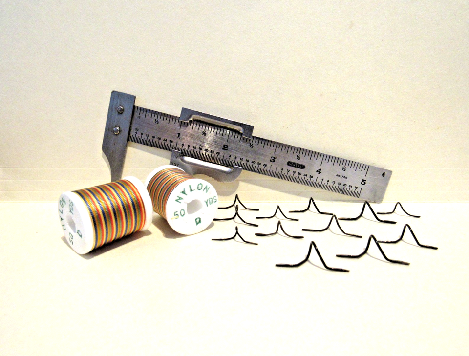 Bamboo Fly-Rod Snake Guides & Gudebrods' Nylon Winding Thread - Vintage ...