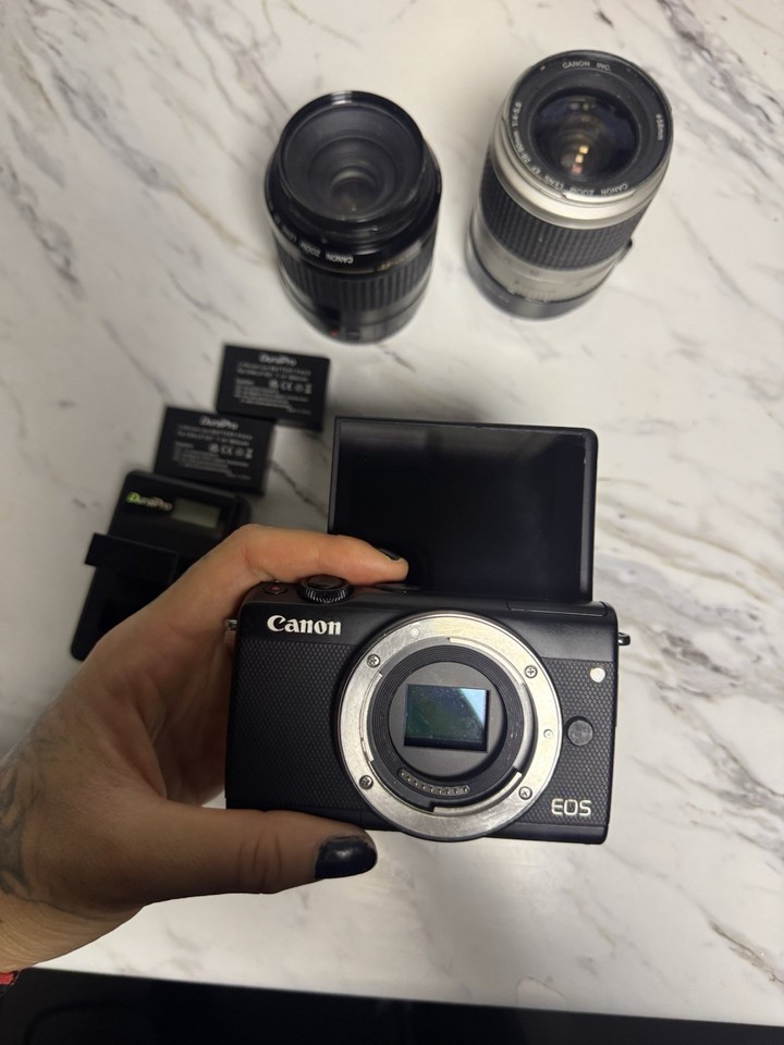 Cannon M100 Digital Compact Camera with 3 X Batteries & 80-200m lense ...