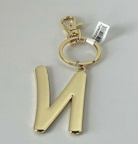 Ganz Safari Leopard Print Initial Letter "N" Keychain Key Chain Ring | eBay