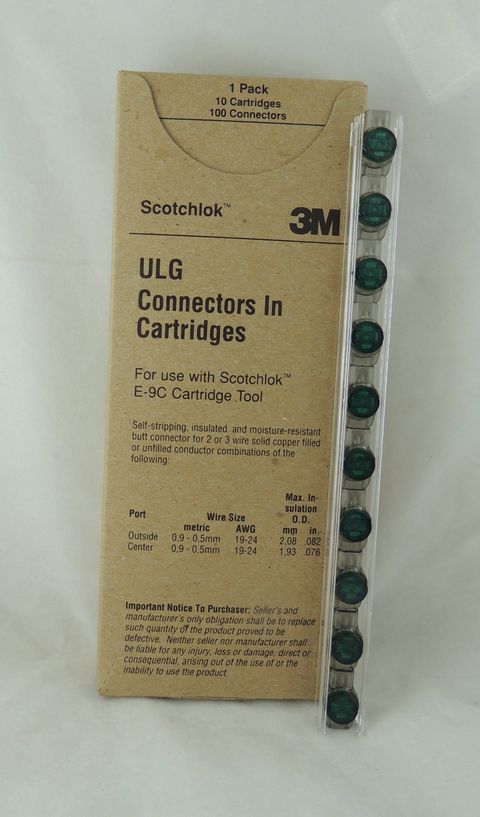 3M ULG Scotchlok Cartridge Splice Connectors 100 ct. Telephone Cable ...