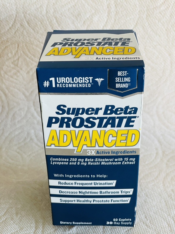 Super Beta Prostate Advanced New Vitality 60 Caplets 695111001888| eBay