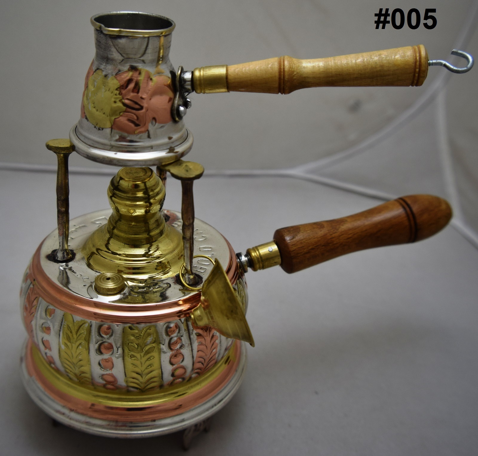 Handmade Brass Turkish Coffee Maker alcohol burner fun and entertaining ...