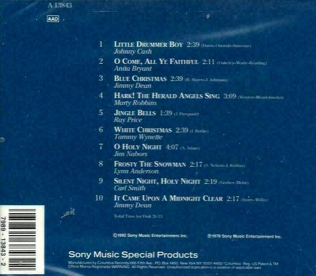 Christmas Country Style [Sony] by Various Artists (CD, Feb-1992, Sony ...