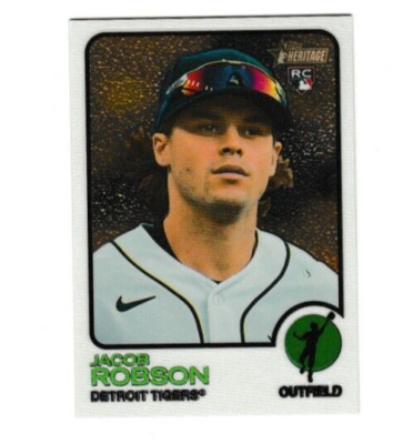 JACOB ROBSON 2022 Topps Heritage High Number Chrome #588 RC #'d 916/999 ...