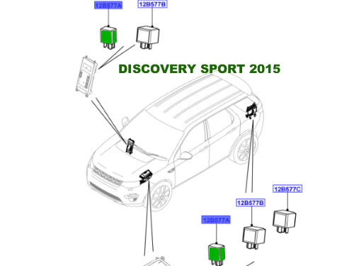 GENUINE LAND ROVER RELAY BLACK DISCOVERY SPORT VELAR NEW DISCOVERY NEW ...