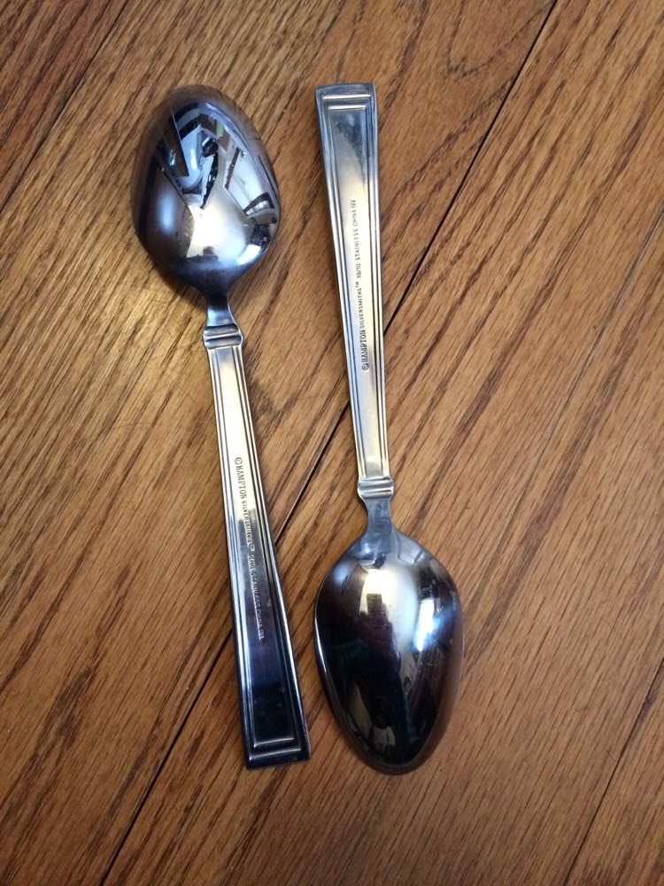 Hampton Silversmiths Frosted 18/10 Stainless PORTFOLIO SATIN 2 Soup ...