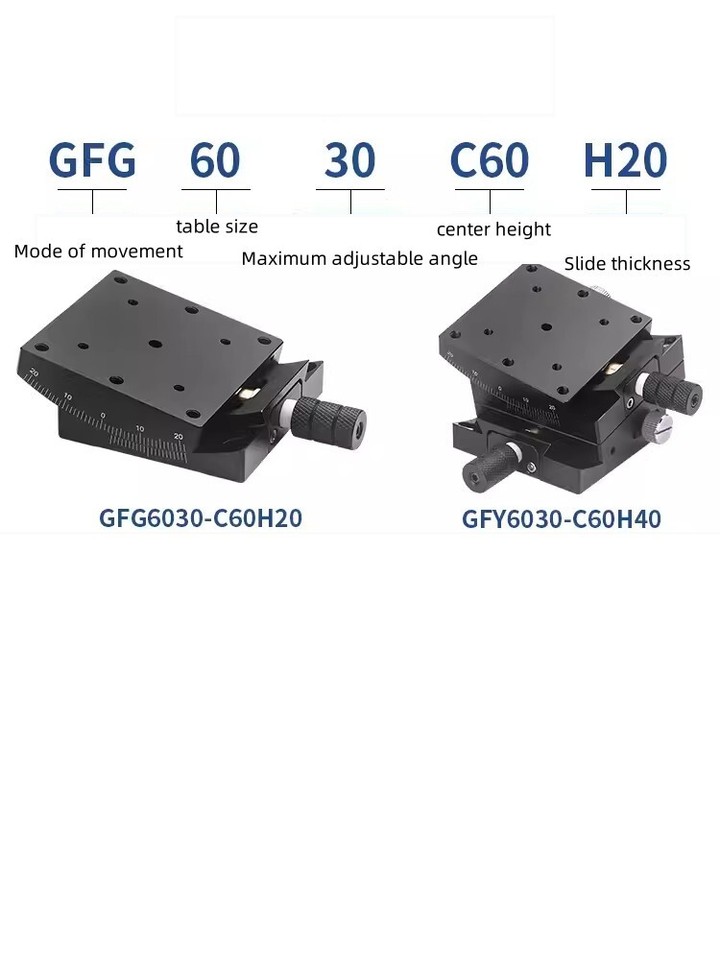 CNC Manual arc tilt angle table Unidirectional tilt GFG8030-C87H28 ...