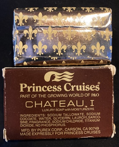 Princess Cruises Chateau I Luxury Soap Bar Moisturizers Foil Wrapped ...