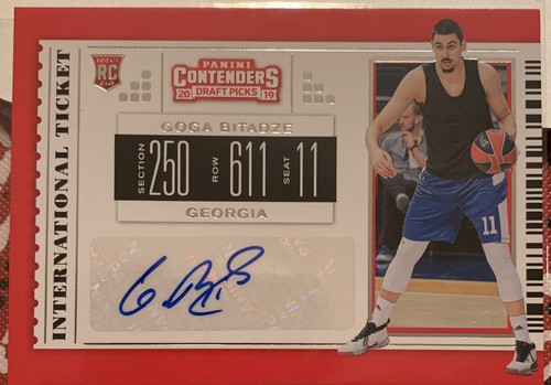 Goga Bitadze Georgia Basketball Panini Autograph Rookie Card Auto ...