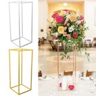 Metal Geometric Flower Rack Centrepiece Wedding Art Column Vases Stand ...