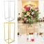 Metal Geometric Flower Rack Centrepiece Wedding Art Column Vases Stand ...
