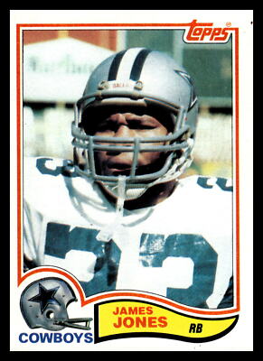 1982 Topps #319 James Jones Dallas Cowboys Football Card EX | eBay