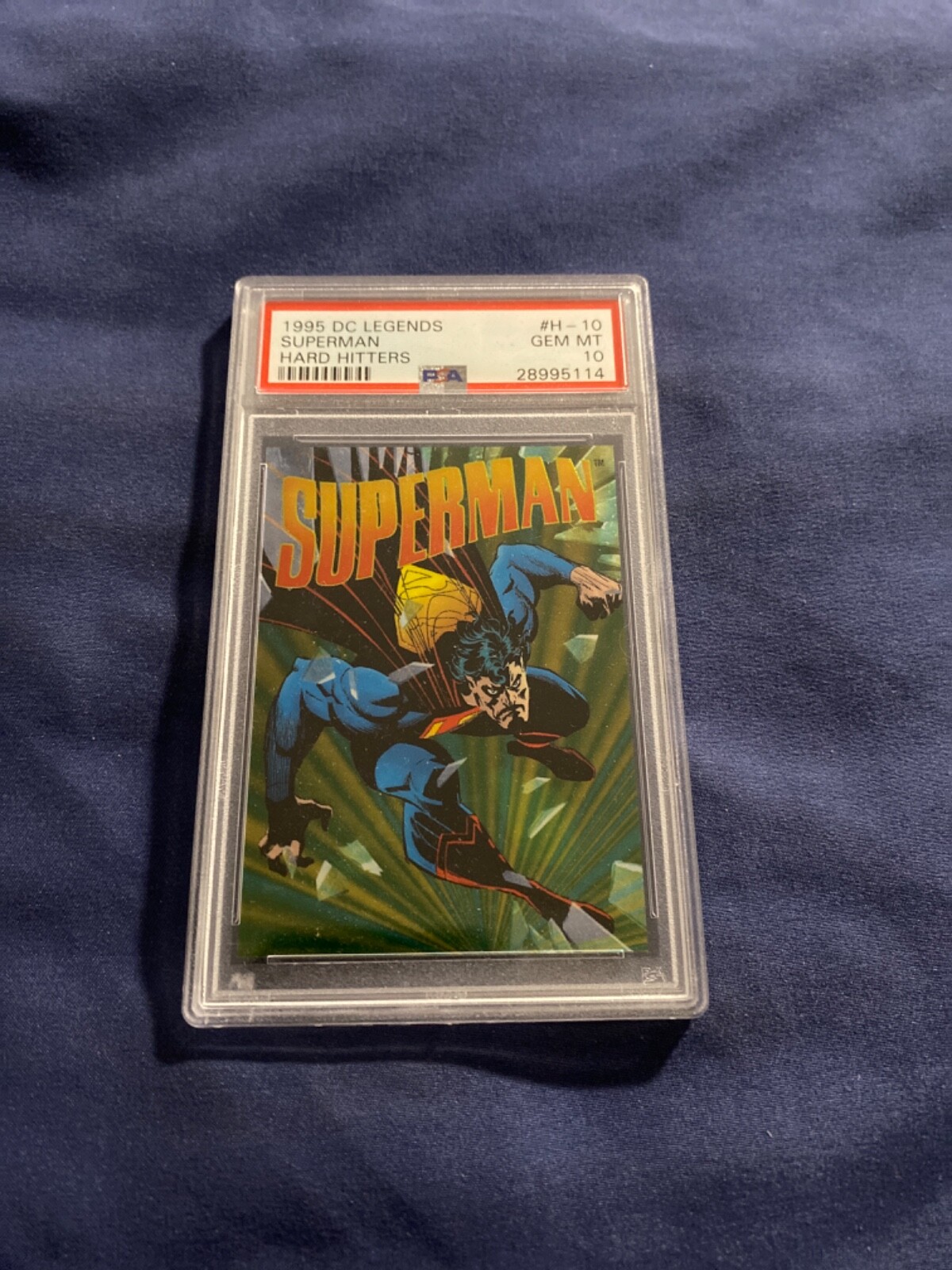 1995 dc legends superman hard hitters gem mint 10 psa 10 H-10 pop 6 | eBay