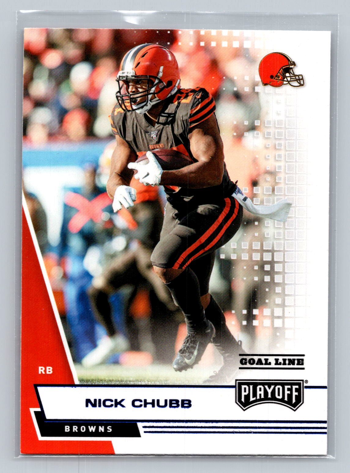 Nick Chubb Cleveland Browns 2020 Panini Playoff Goal Line Blue #41 Card ...
