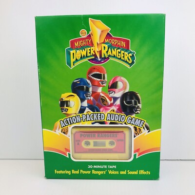 Vintage Mighty Morphin Power Rangers 1990’s Audio Game SEALED Cassette ...