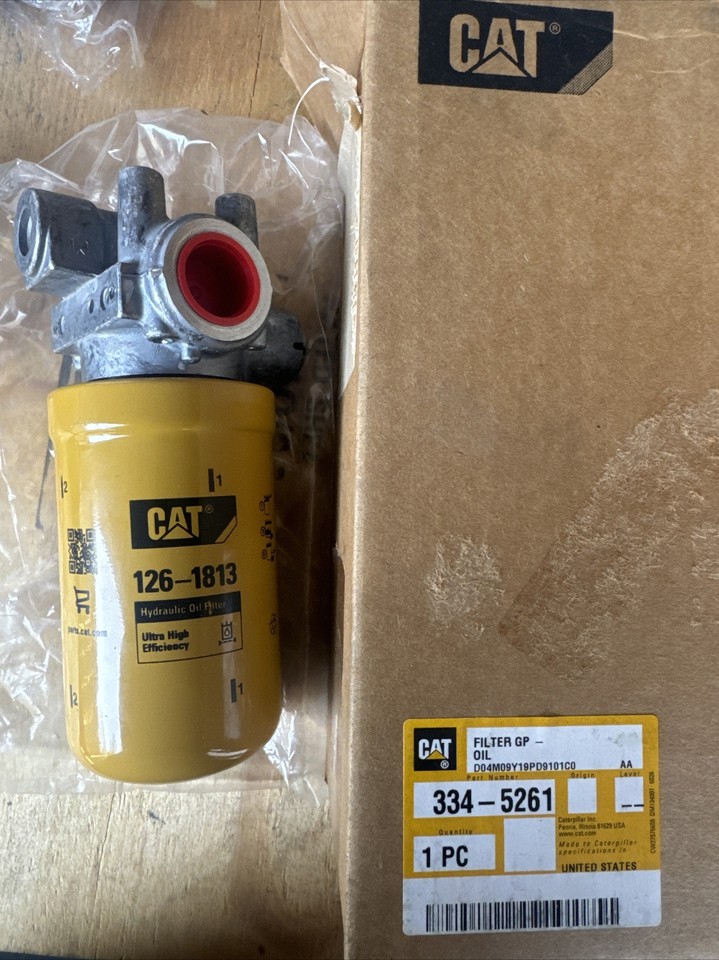 OEM CAT 334-5261 HYDRAULIC OIL FILTER ASSEMBLY | eBay