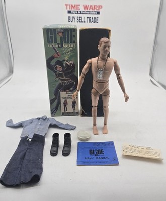 Original 1964 G.I. Joe 12" Action SAILOR NAVYFigure with Manual,Box ...