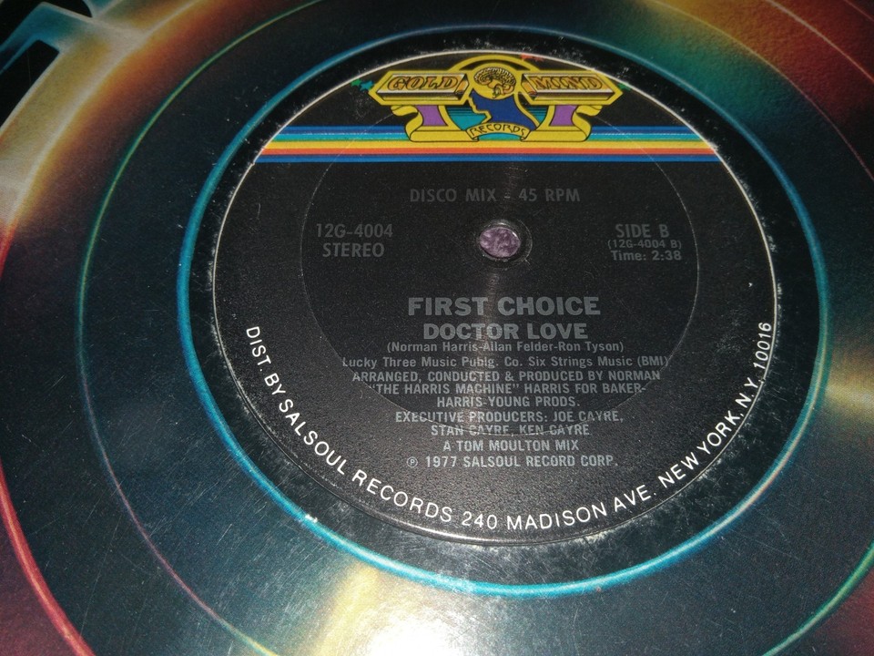 First Choice - Doctor Love - OG 1977 12" Vinyl Single - Disco Funk ...