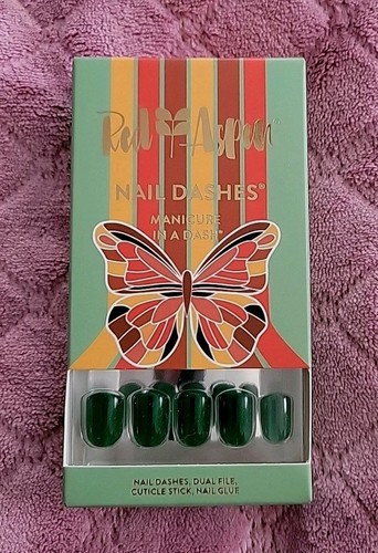 RED ASPEN Haight- Ashbury Ayana Nail Dashes 24 Pop On Green NIB | eBay