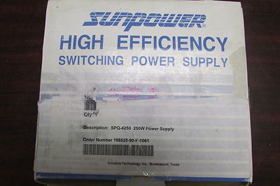 SUNPOWER SPQ 4250 High Efficiency Switching Power Supply 250 WATT | eBay