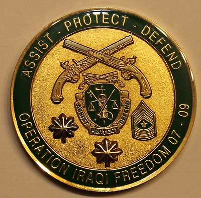 1st Armored Division Military Police MP Commander's Army Challenge Coin ...