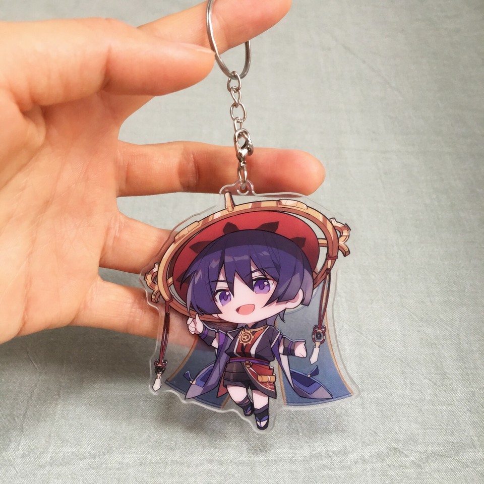 Genshin Impact Yumemizuki Mizuki Kinich Knave Arlecchino Keychain ...