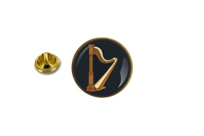 pins pin's badge metal lapel hat button harp music | eBay Australia