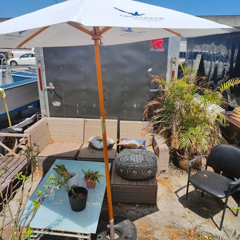 Grey Goose Essences Bamboo Outdoor Umbrella for Patio/Garden/Beach | eBay