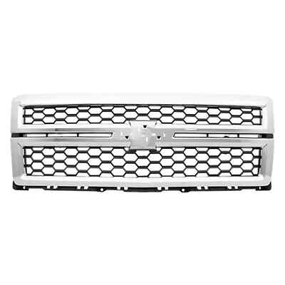 New Front Grille Fits 2014-15 Chevrolet Silverado 1500 GM1200696C ...
