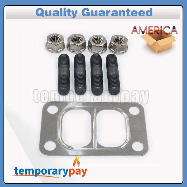 9 Pcs Mounting Studs & Nuts With Turbo Gasket W/decal 3818823 Fits ...