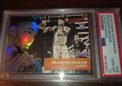 2016-17 Aficionado Brandon Ingram Artist Proof RC PSA 10 Low Pop Rookie ...