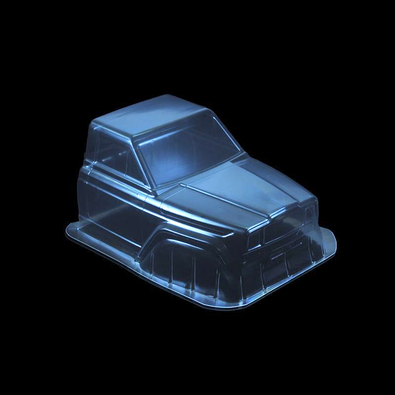 1/10 Lexan Clear RC Car Body Shell for Crawler Truck Cab Only WB313mm ...