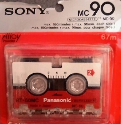 SONY MC-90 MICROCASSETTES HIGH DURABILITY DICTATION 90 MINUTES NEW ...