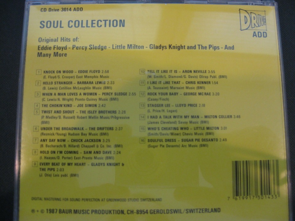 SOUL COLLECTION VOL. 1-Various Artists-Original Unabridged Cover-Import ...