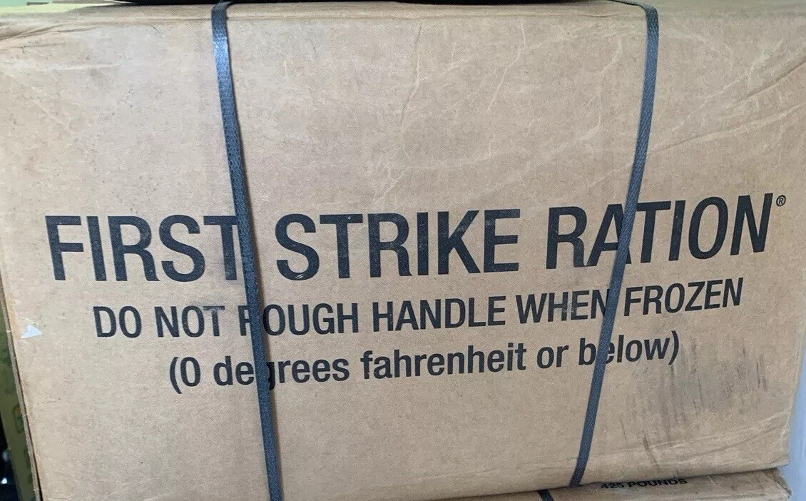 Case First Strike Ration 1/2027 9-24 Hr Meals Sandwich And Snacks No ...